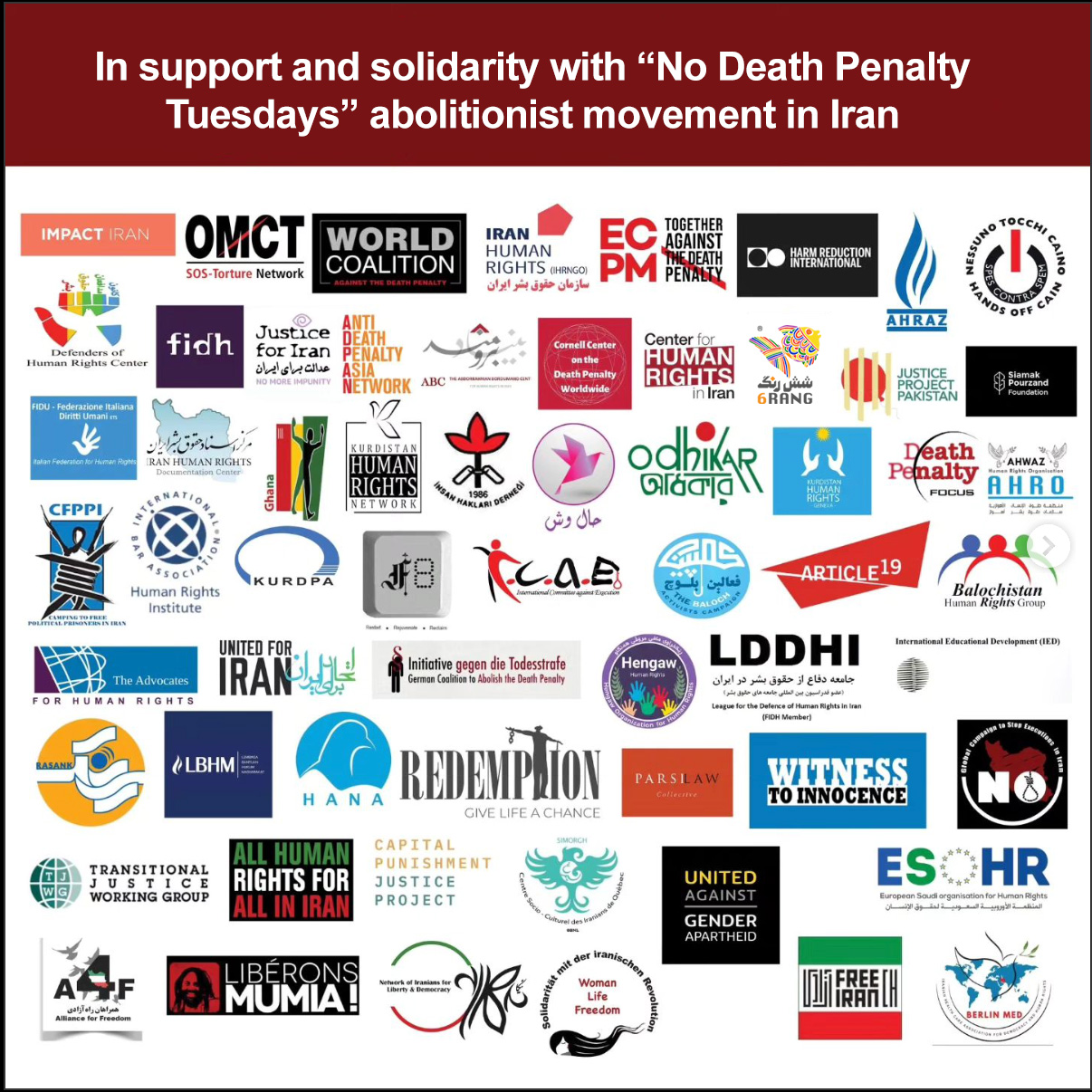 In support and solidarity with “No Death Penalty Tuesdays” abolitionist ...